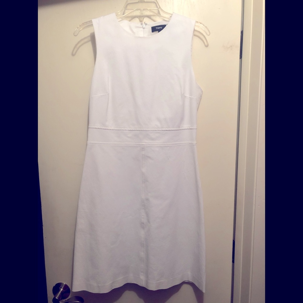 Theory White A-Line Dress - Gem